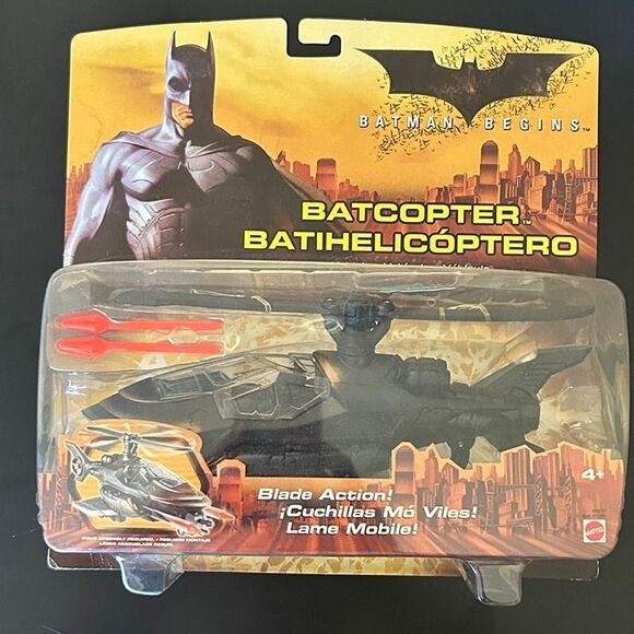 Mattel | Other | Batman Begins Batcopter Vehicle With Blade Action Dc ...